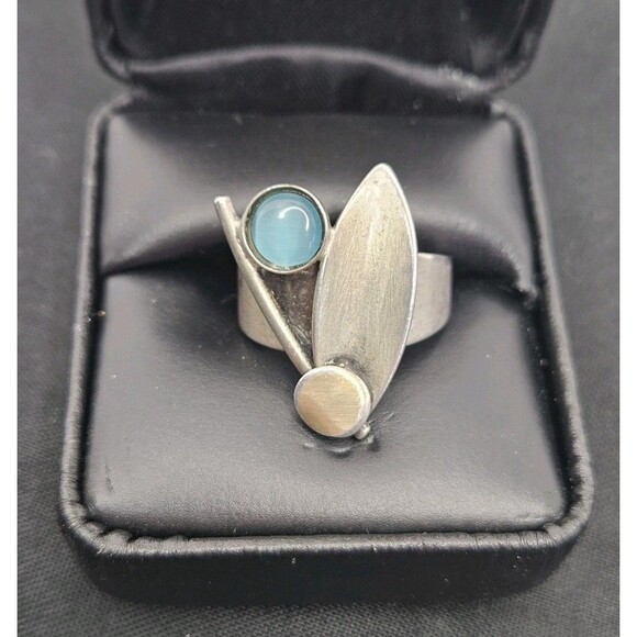 Christophe Poly | Jewelry | Christophe Poly Ring Modernist Aqua Blue ...